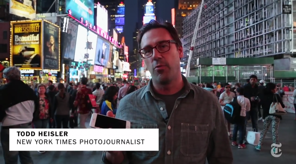 Todd Heisler, fotografo del New York Times prova iPhone 6 - macitynet.it
