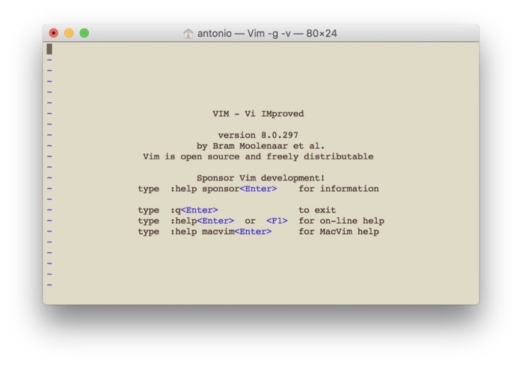 Ritorno alle origini: MacVim per macOS - macitynet.it