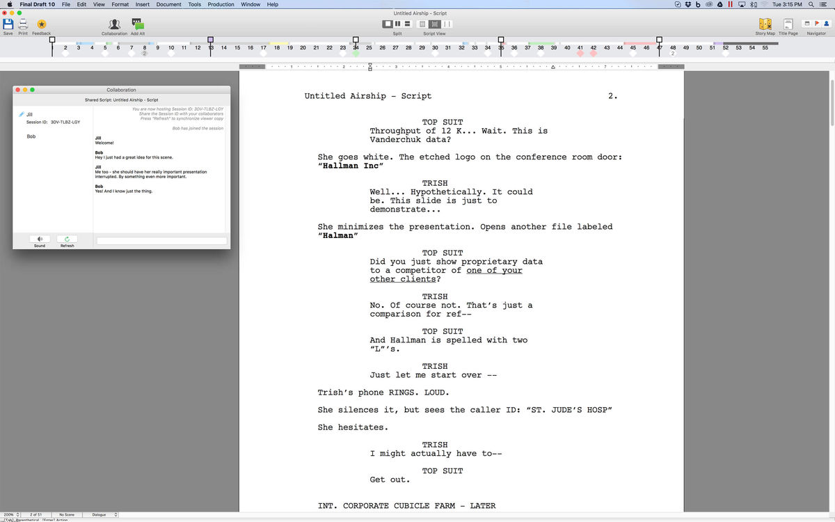 Final Draft 10 è tra i più apprezzati software per creare sceneggiature - macitynet.it
