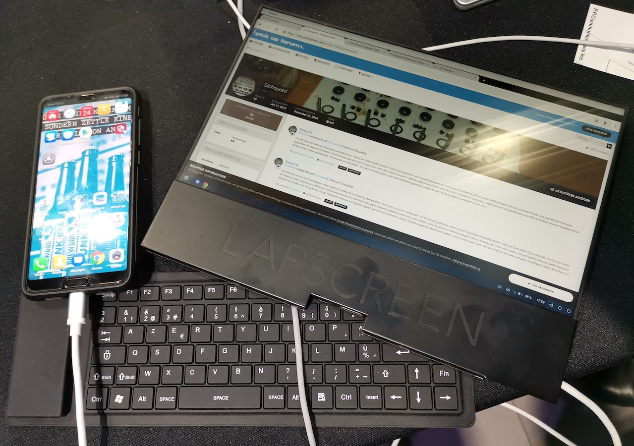 LapScreen a MWC 2019: lo schermo da 12.5" che si alimenta via USB-C ...