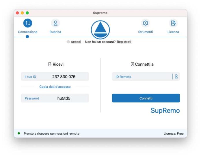 SupRemo software di controllo remoto per Mac e PC, il confronto con ...