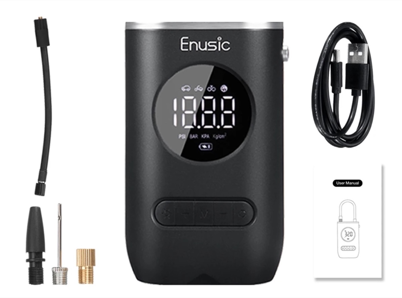 Enusic TP03, compressore portatile a batteria - macitynet.it