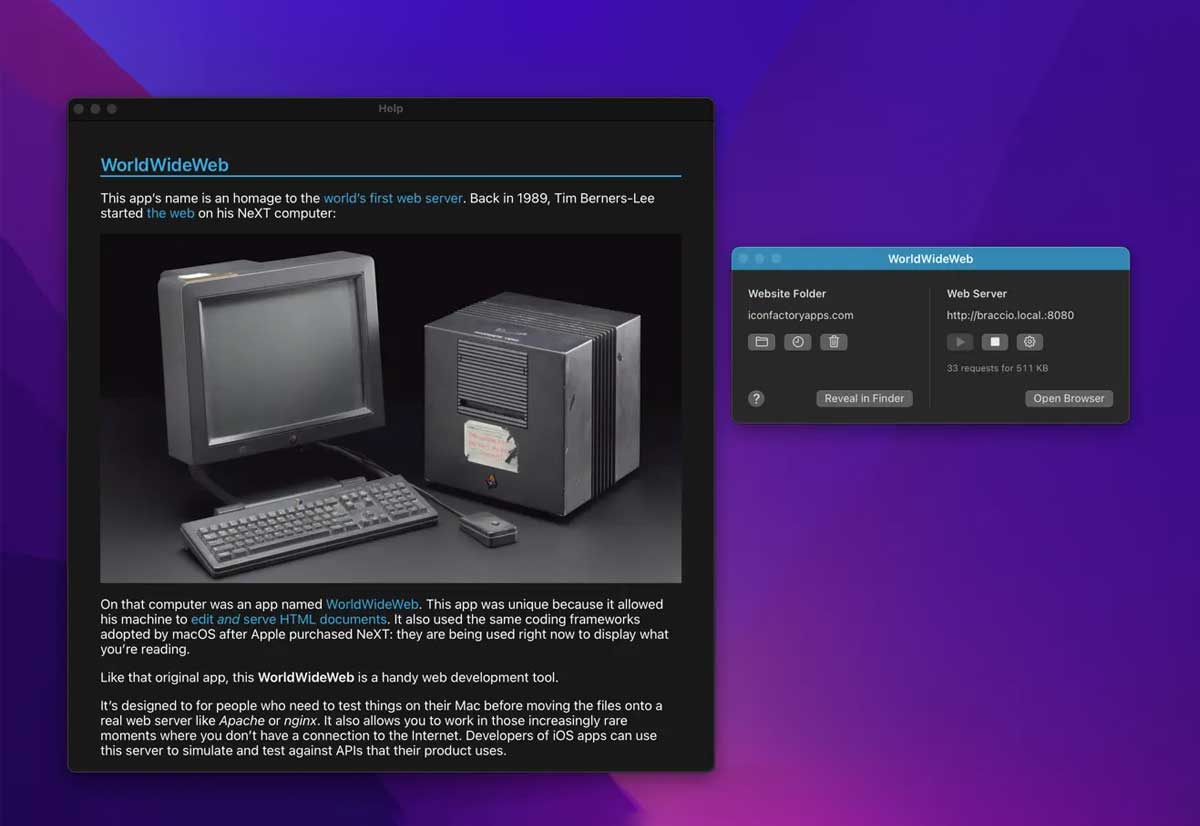 WorldWideWeb è un web server per Mac, iPhone e iPad - macitynet.it