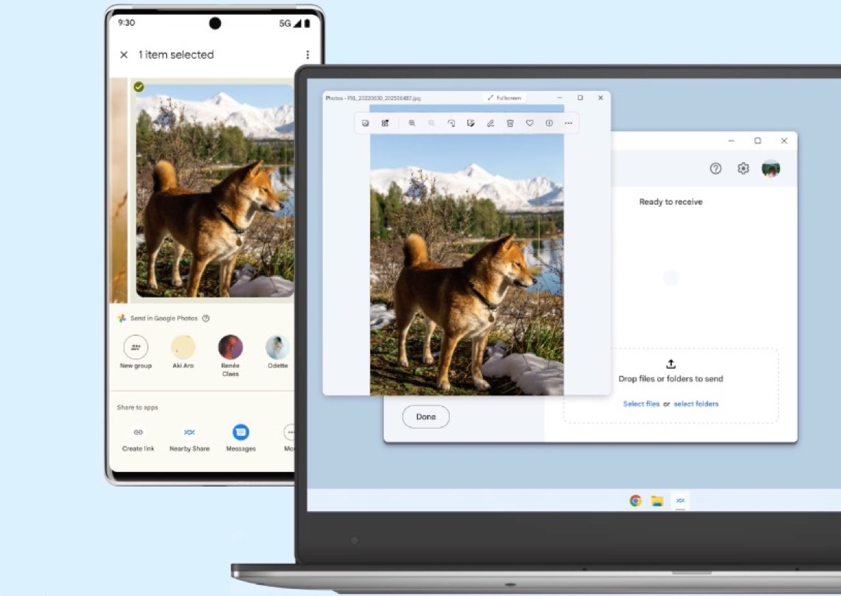 Come funziona Google Nearby Share per trasferire file tra Android e PC ...
