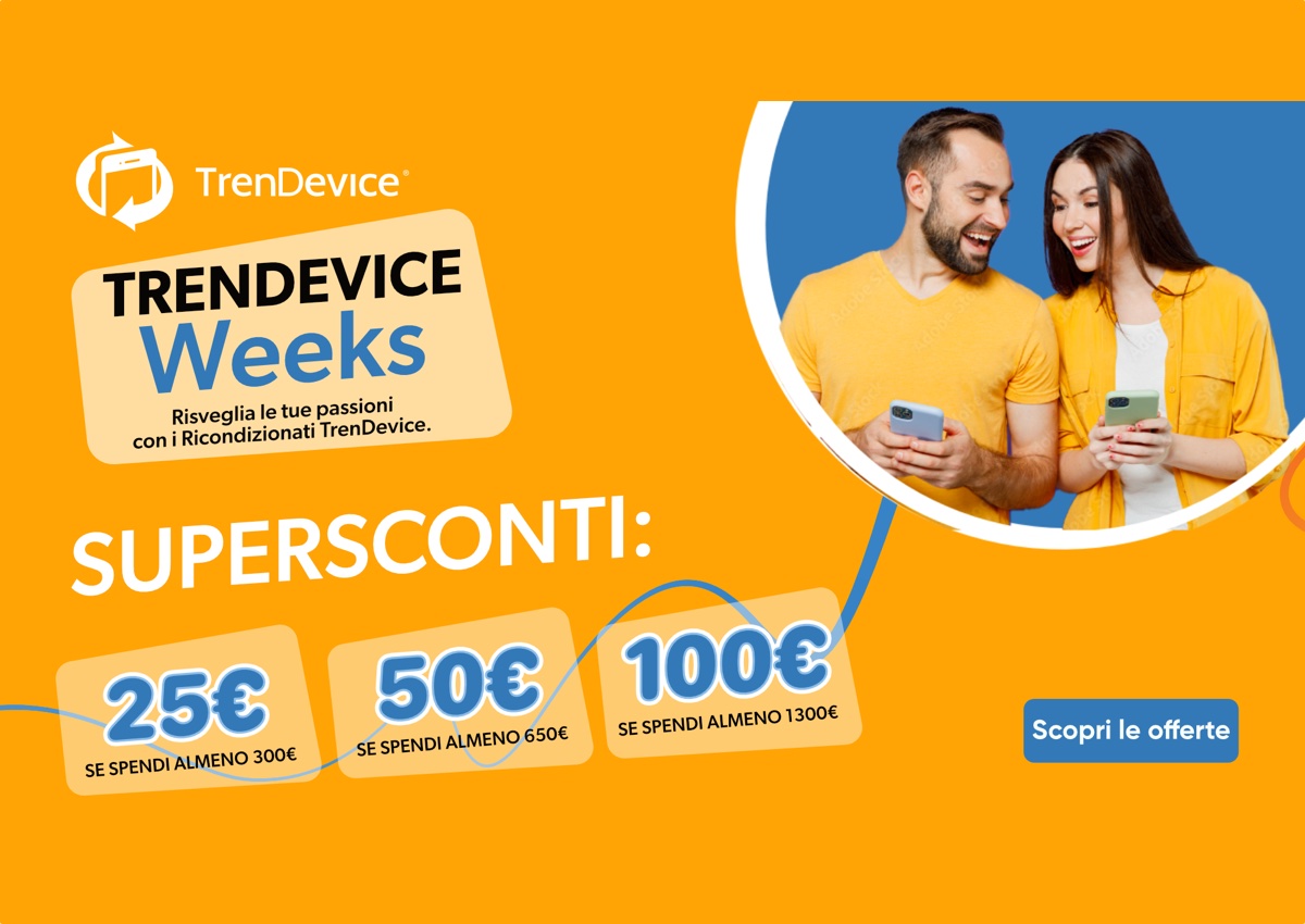 Super Sconti fino a -100€ su iPhone, iPad e Mac con le TrenDevice Weeks ...
