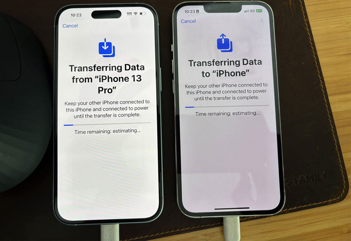 Con USB-C è facile migrare dati da un iPhone all'altro con un cavetto ...