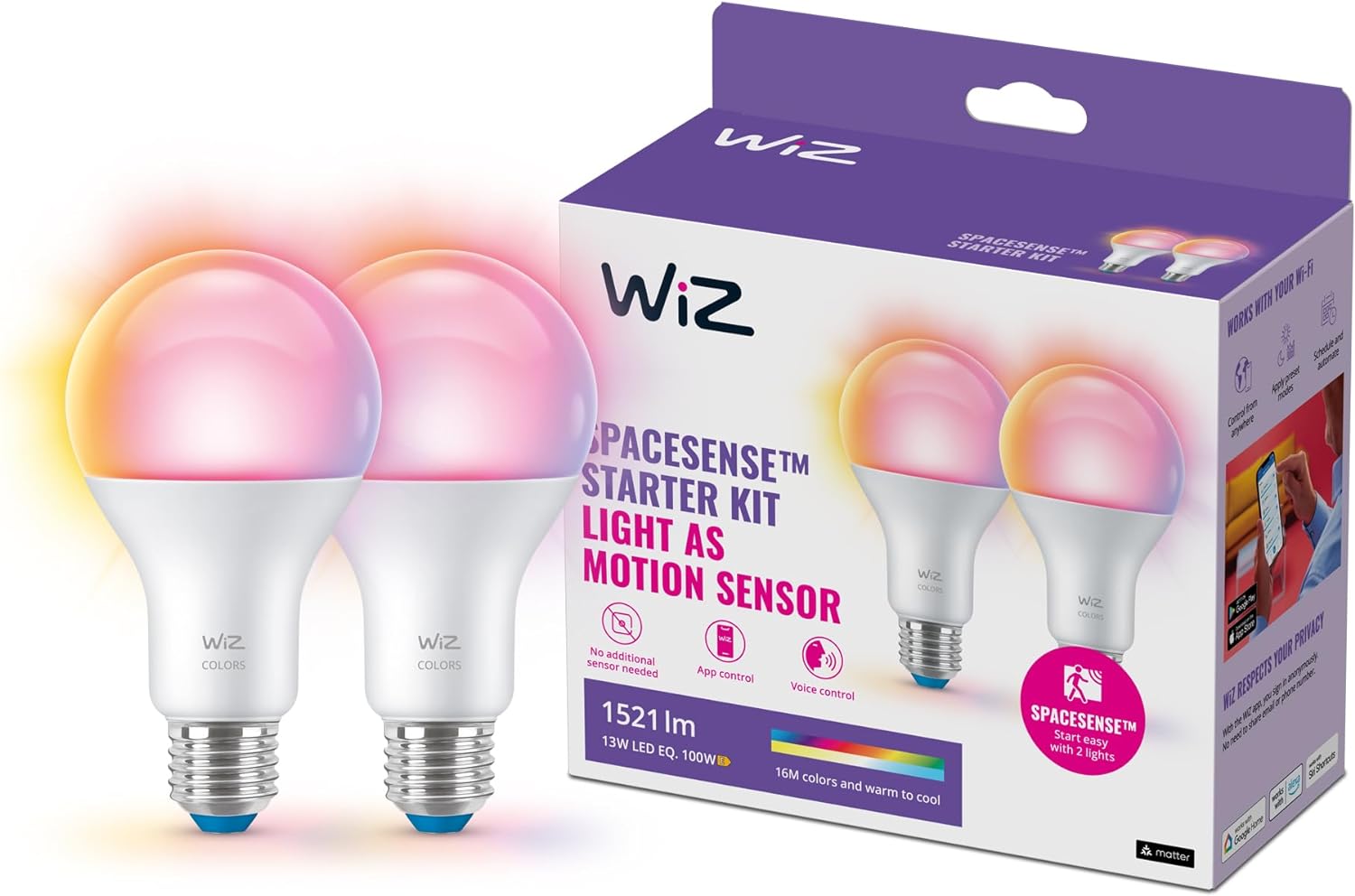 WiZ, le lampadine Spacesense hanno il sensore di movimento - macitynet.it