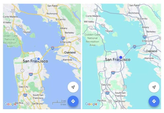 Google Maps, il nuovo schema di colori dell'app non piace - macitynet.it