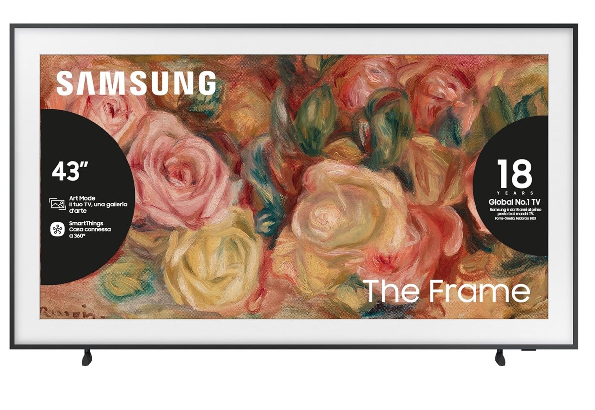 Sconto Samsung The Frame 43 pollici QLED 4K, la TV che è un quadro a ...