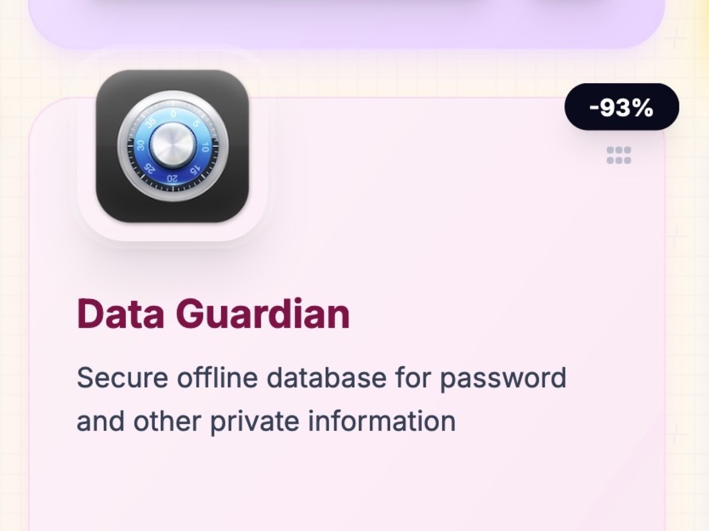 Archiviazione sicura per password, note e contatti con Data Guardian in ...