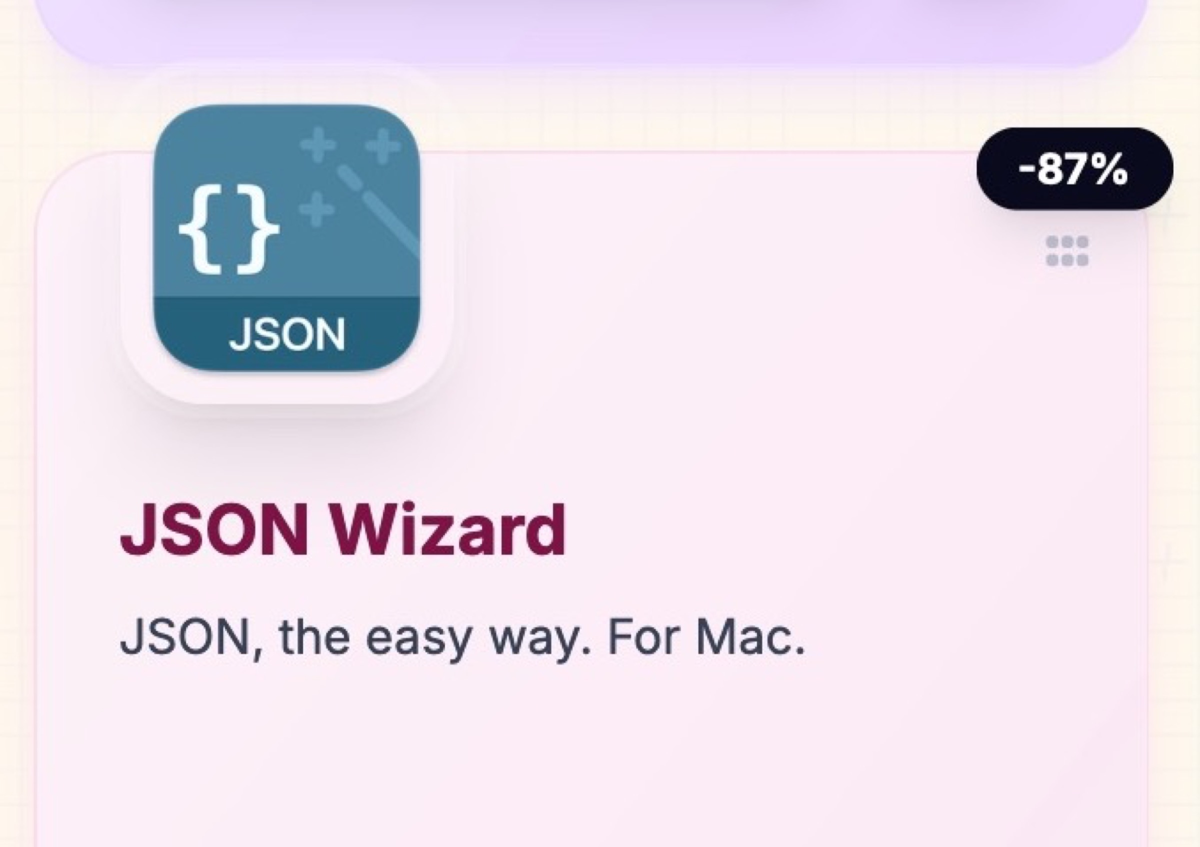 JSON Wizard a 2 $ vi fa lavorare meglio coi file strutturati su Mac - macitynet.it