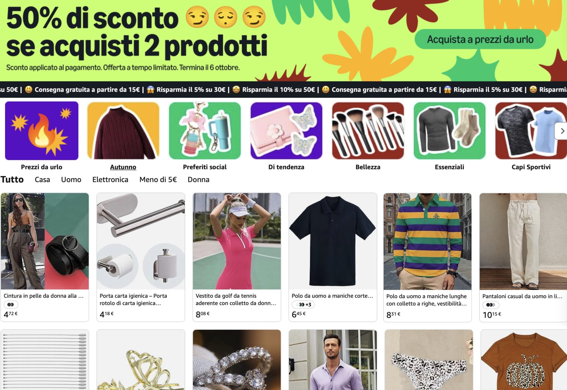 Amazon lancia HAUL con prodotti a meno di 20 euro, Temu non ti temo ...