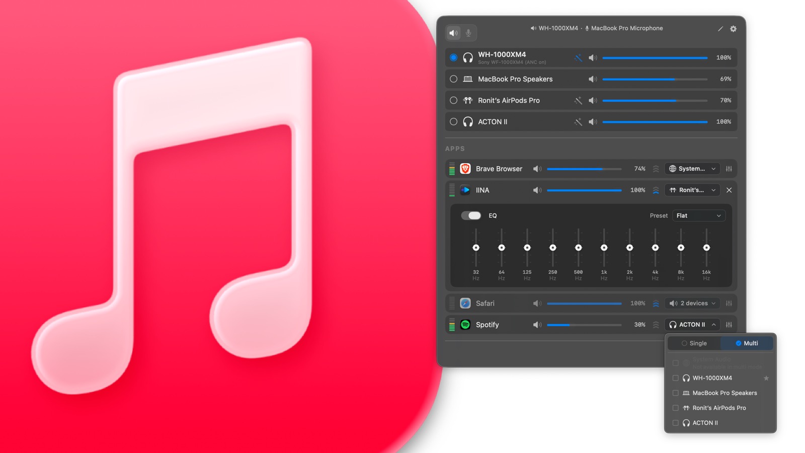 Come equalizzare l'audio del Mac a livello di sistema con una app ...